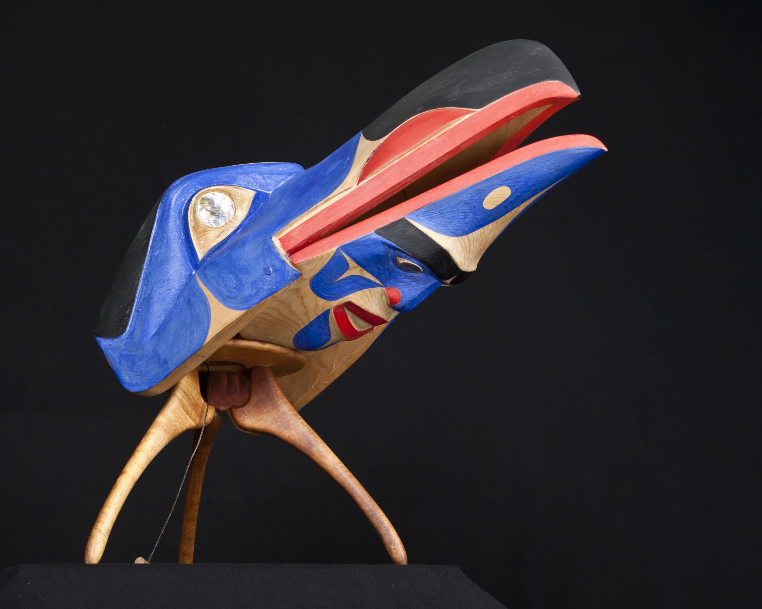 Blue Raven Headdress – Dorothy Grant Studio